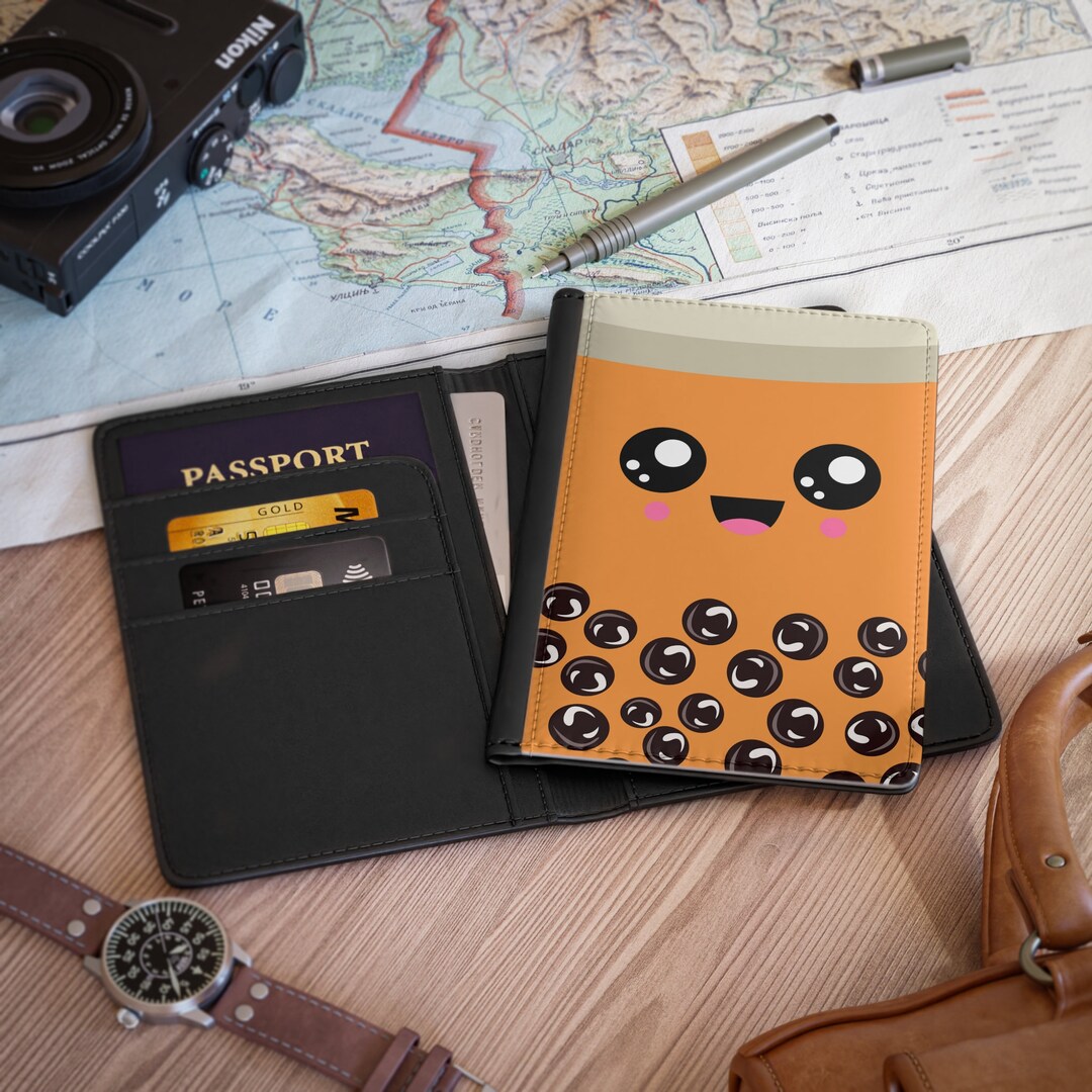 RFID Passport Cover - Slim Leather Passport Holder - Stylish Passport ...