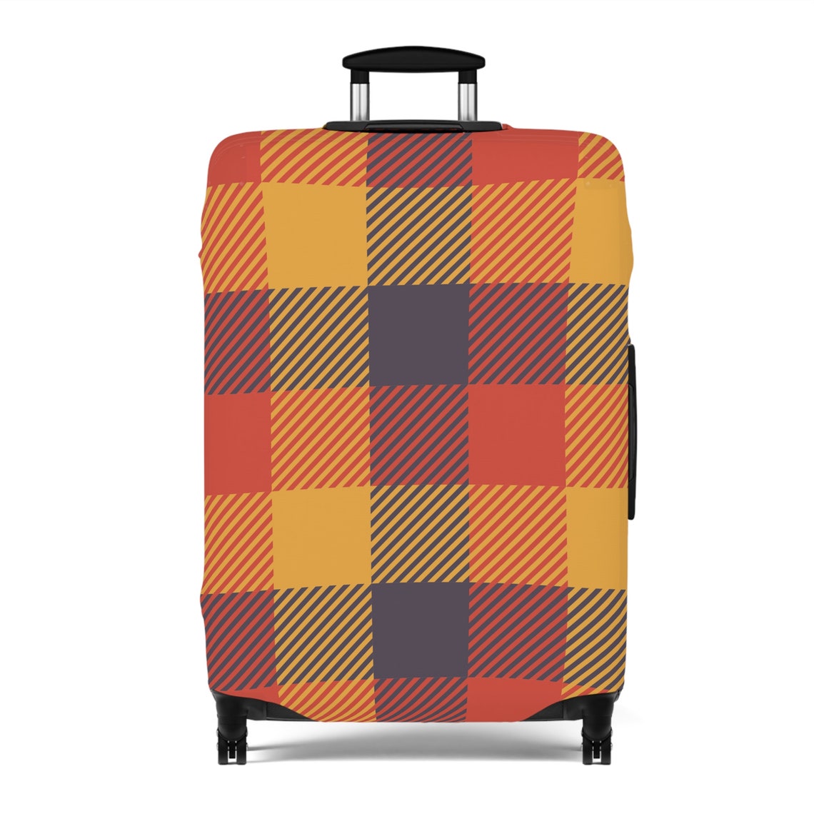Luggage Cover - Autumn Plaid Pattern | Custom Print Luggage Protectors ...