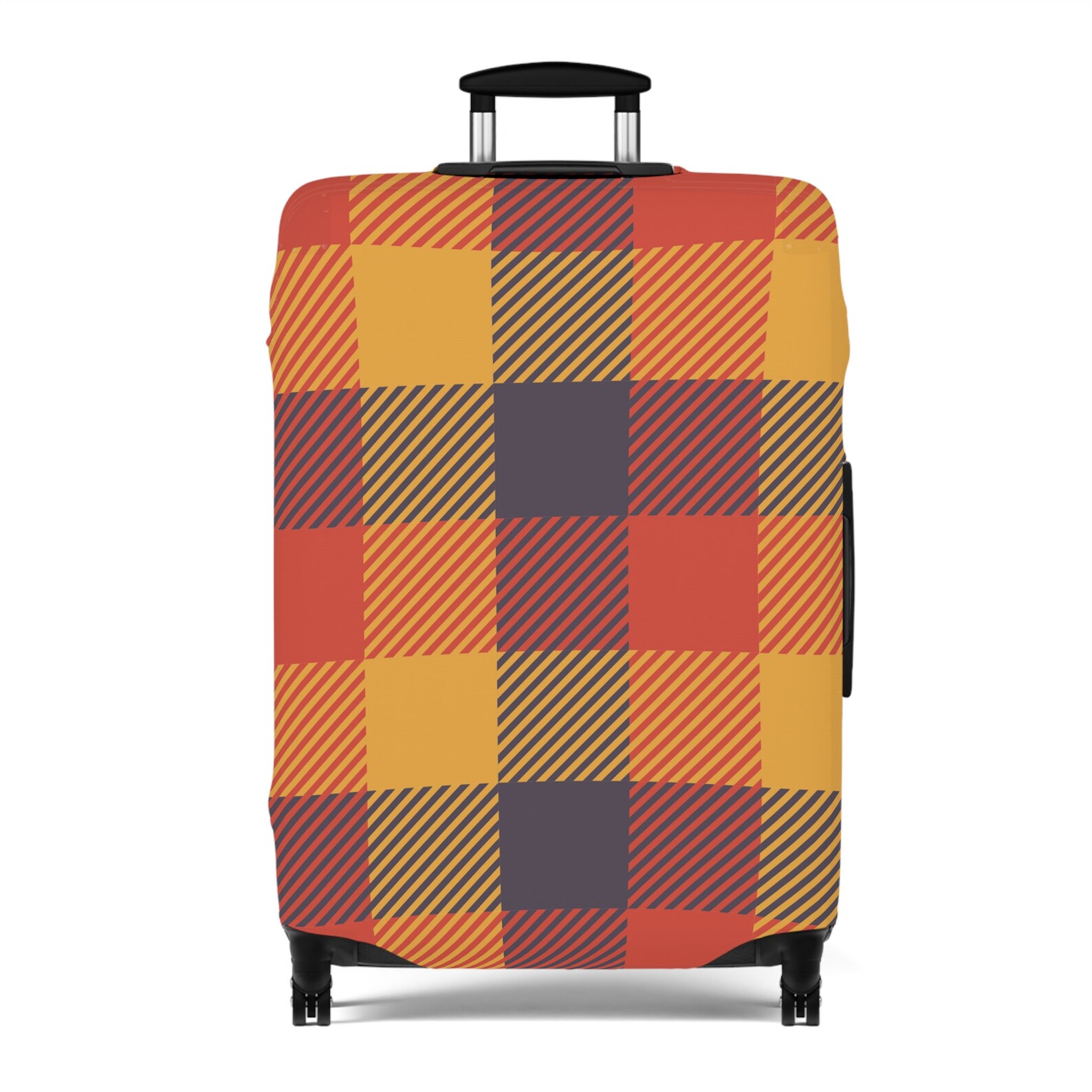 Luggage Cover - Autumn Plaid Pattern | Custom Print Luggage Protectors ...