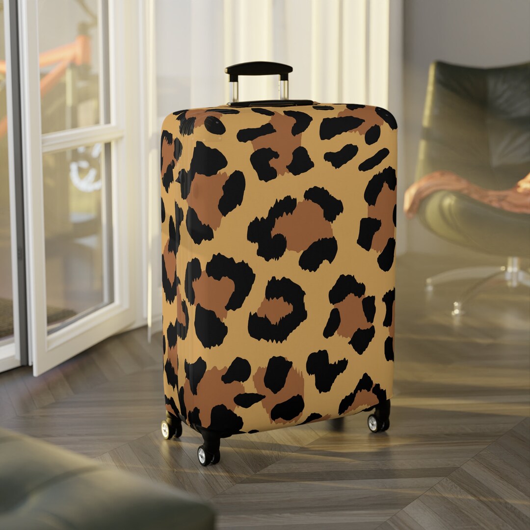 Luggage Cover - Leopard Print | Custom Print Luggage Protectors ...