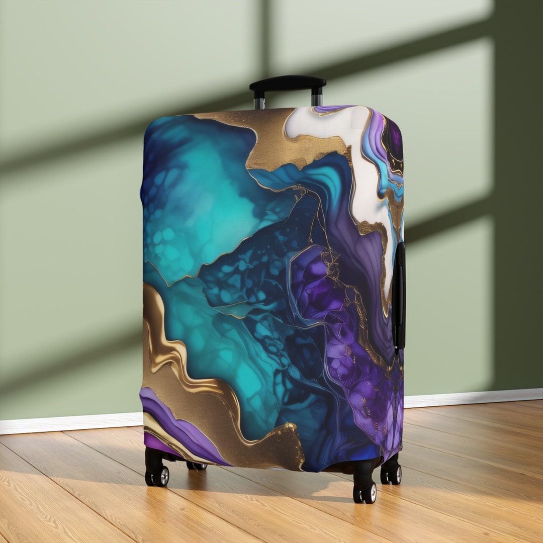 Luggage Cover - Suitcase + Baggage Protection - Washable Spandex ...