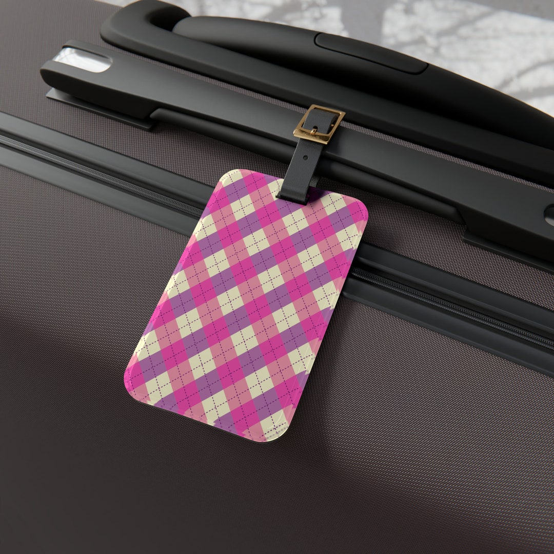 Personalized Luggage Bag Tag - Acrylic Luggage Tag With Leather Strap ...