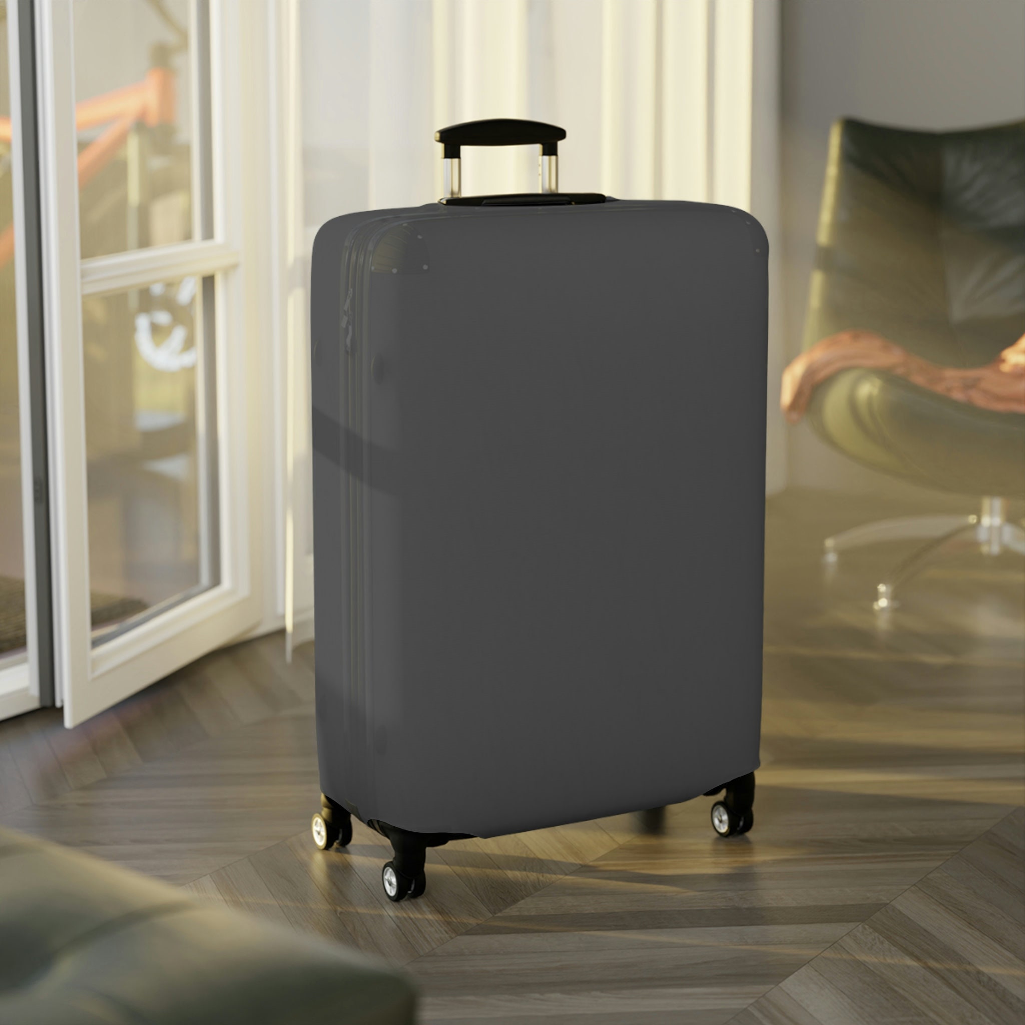 Luggage and Suitcase Covers - Solid Color - DARK GRAY - Baggage ...