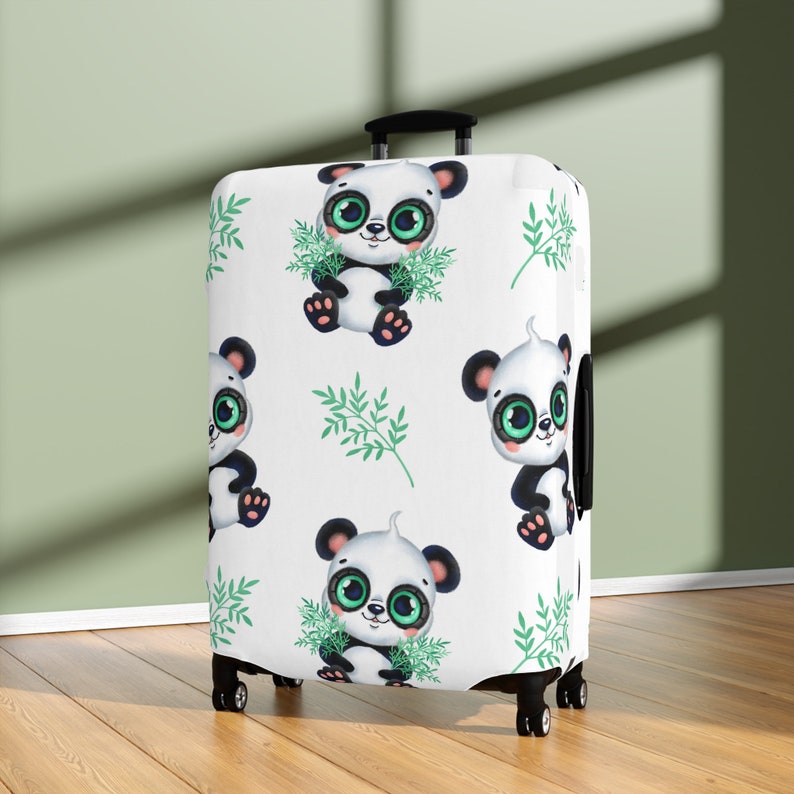 Luggage Cover Cute Panda Print Custom Print Luggage - Etsy