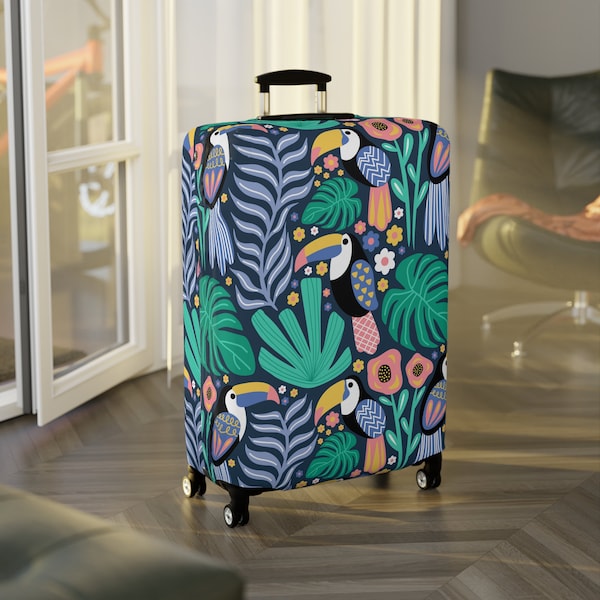 Custom Printed Suitcase Cover - Etsy