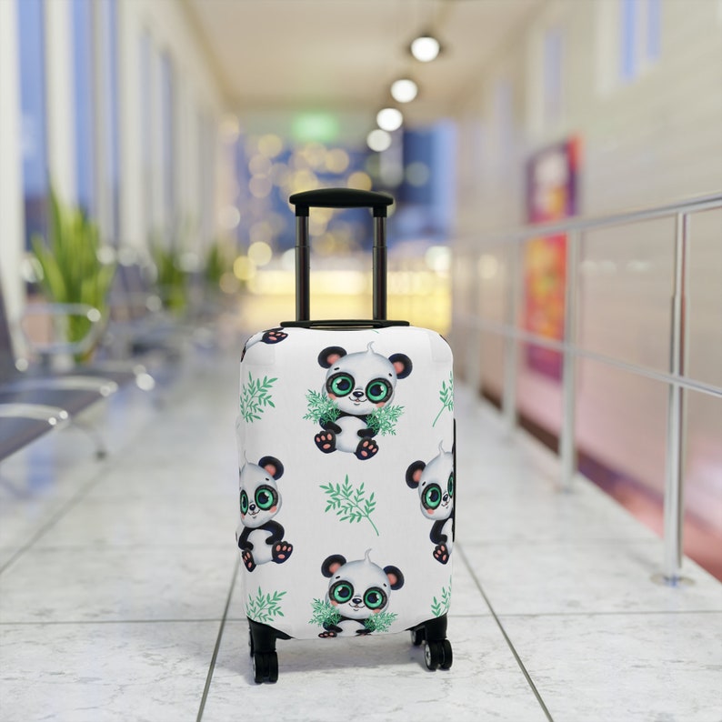 Luggage Cover Cute Panda Print Custom Print Luggage - Etsy