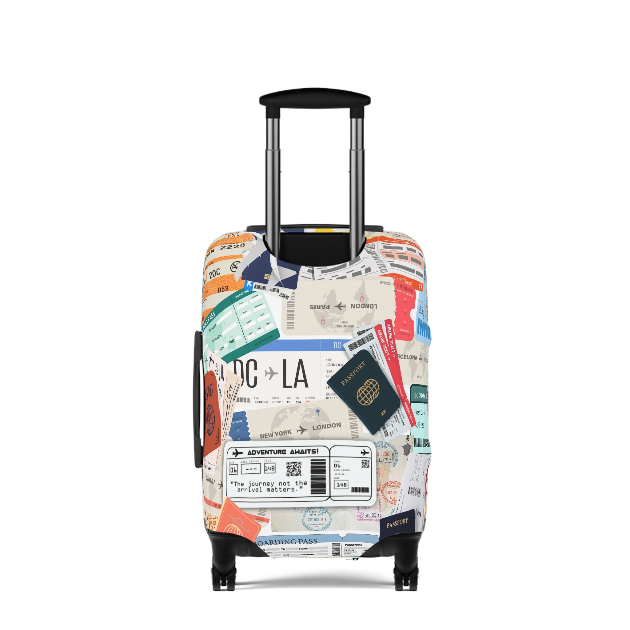Luggage Cover Boarding Pass/airplane Ticket Custom Print Luggage Covers ...