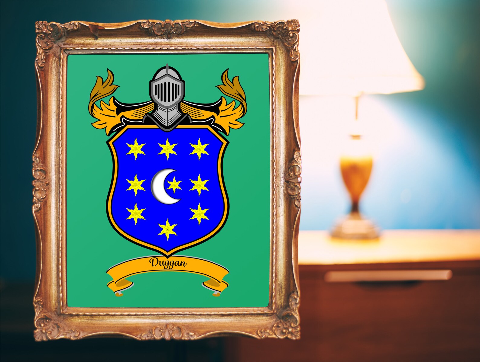 Duggan Family Coat of Arms Download for history buffs | Etsy