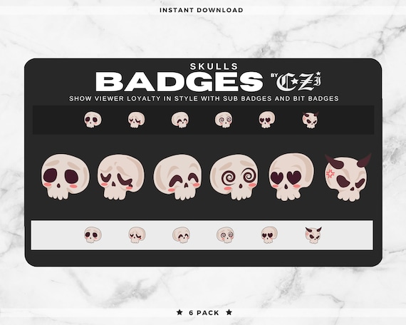 Digital Drawing & Illustration Pirate Hook Sub Badges 5 pack Bit Badges ...