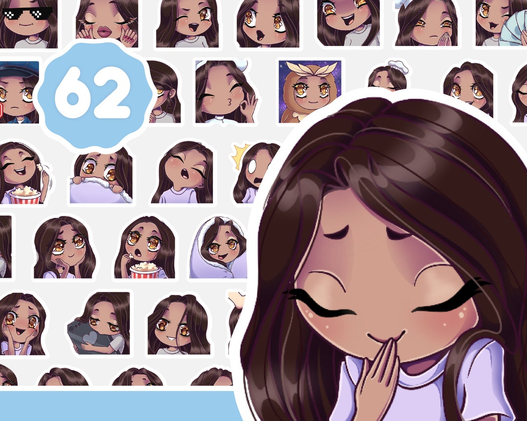 SUPER BUNDLE Emote Pack Mia : Pecan Skin . Chocolate Brown Hair . Java ...