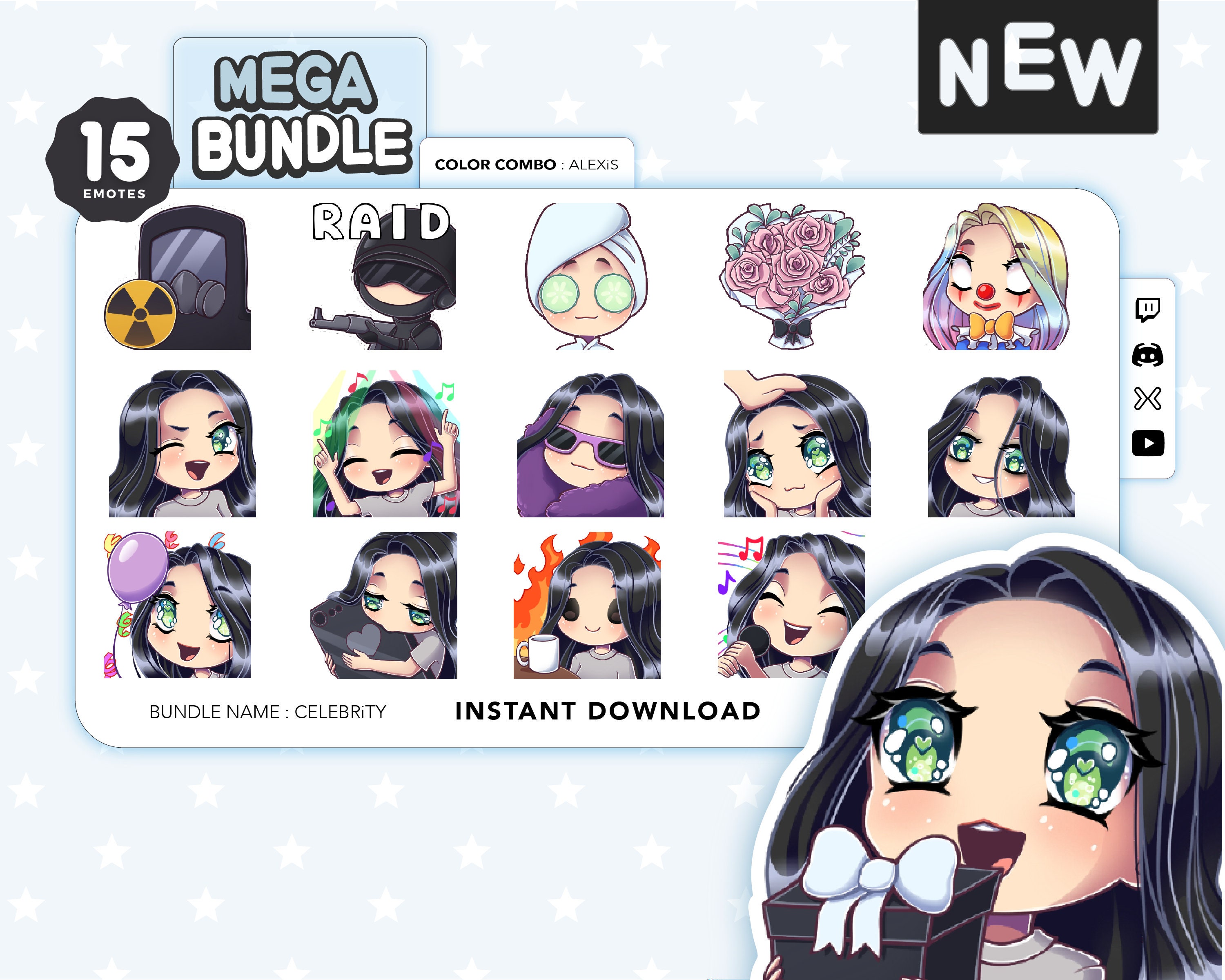 Digital Art & Collectibles Drawing & Illustration cute twitch emotes ...