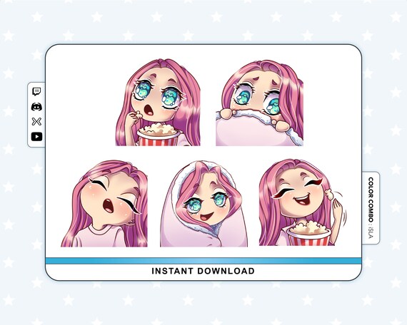 Drawing & Illustration live streaming twitch emotes anime iSLA ...