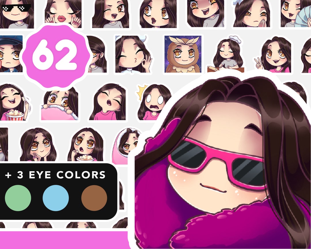 SUPER BUNDLE Emote Pack Adrianna : Vanilla Skin . Chocolate Brown Hair ...