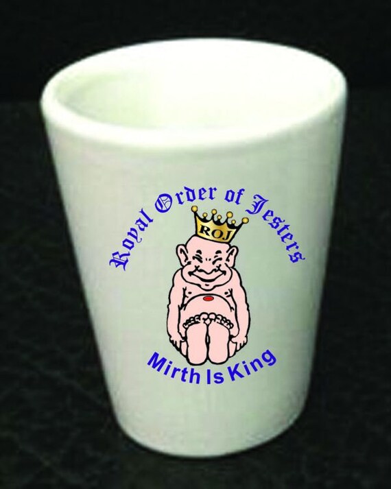 Royal Order Of Jesters Ceramic Shot Glass Etsy