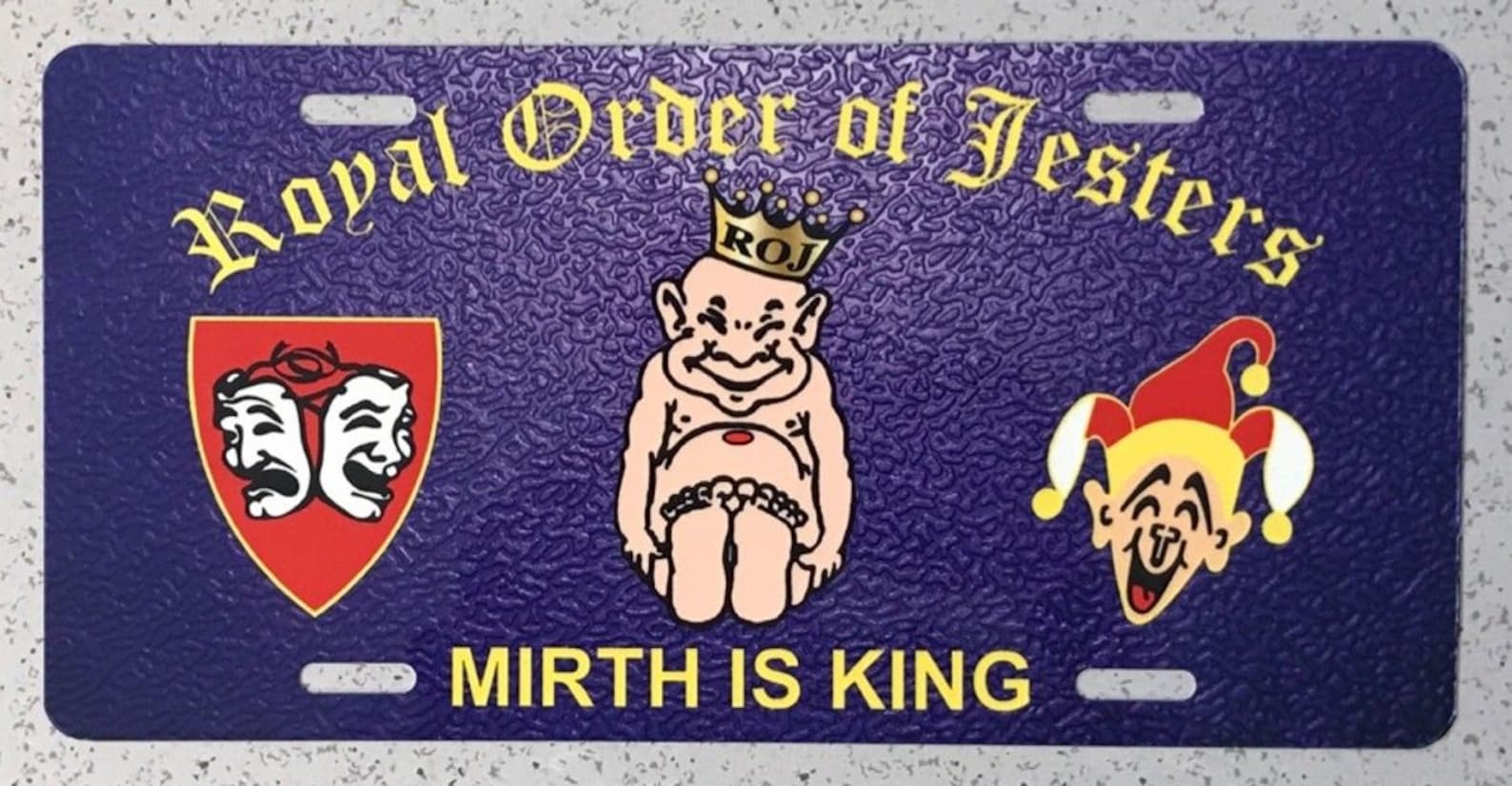 Royal Order of Jesters Full Color Auto Plate | Etsy