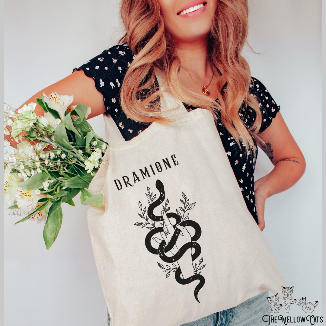 Dramione Cotton Canvas Tote Bag, Manacled Fan Gift, Fanfiction Reading ...