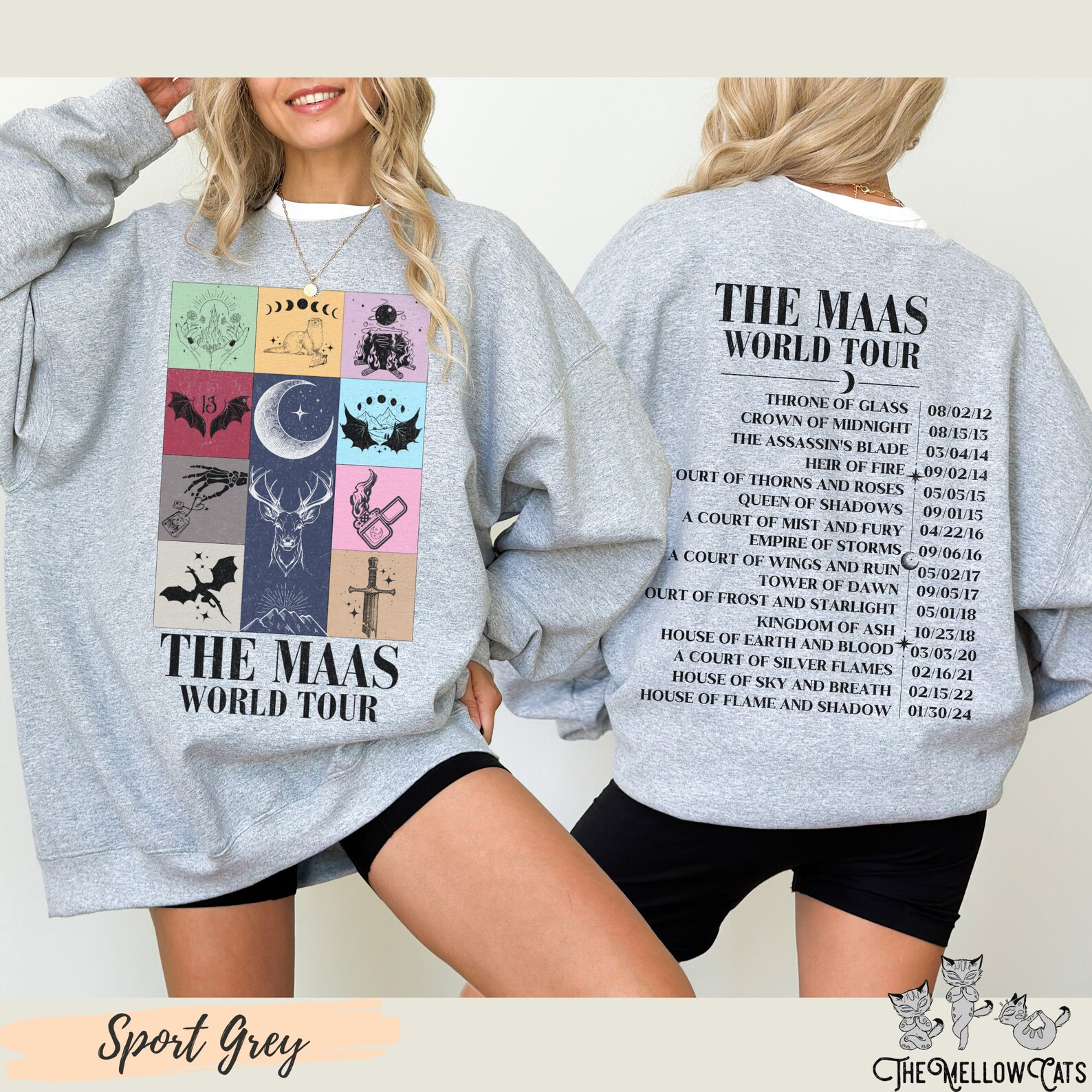 Maas World Tour Sweatshirt Bookish Sweater Booktok Merch Book Lover ...
