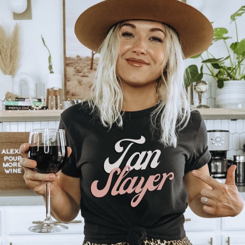 Tan Slayer Shirt Spray Tan Artist Tee Beautician T-shirt - Etsy