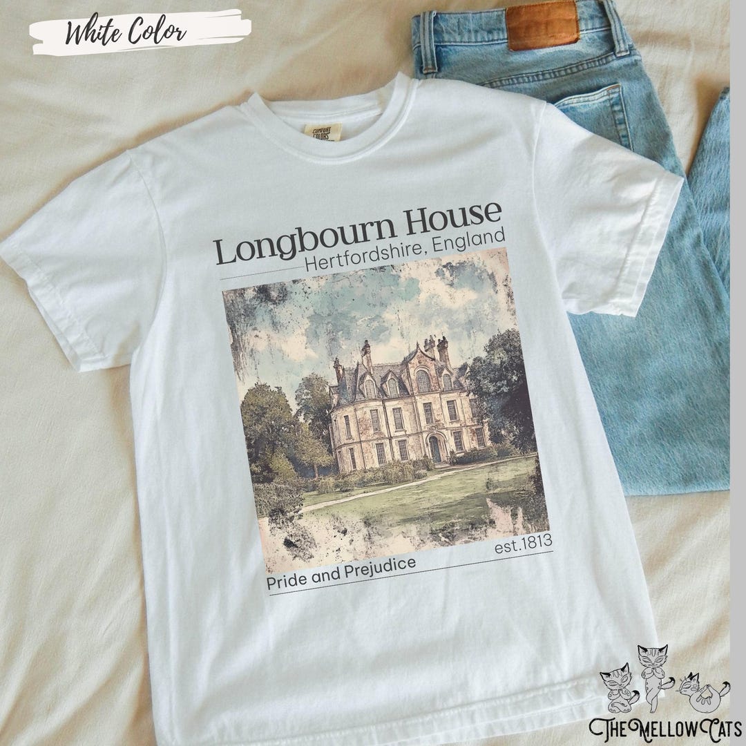 Pride and Prejudice Jane Austen Merch Comfort Colors Shirt Elizabeth ...