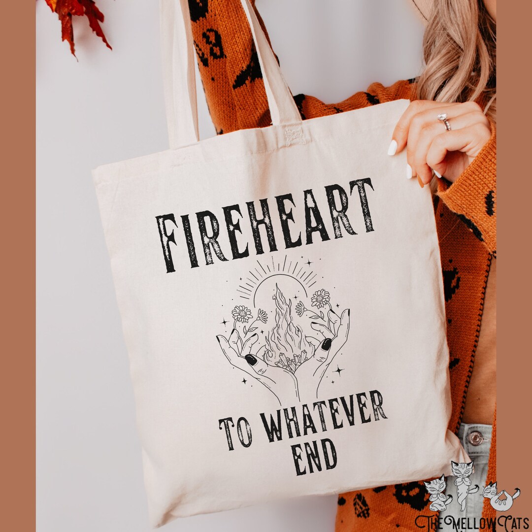 Fireheart Tote Bag Throne of Glass Terrasen Cotton Canvas Tote, TOG ...