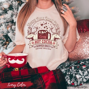 Santa Bookish Christmas Librarian Comfort Colors® Tee Merry Bookmas ...