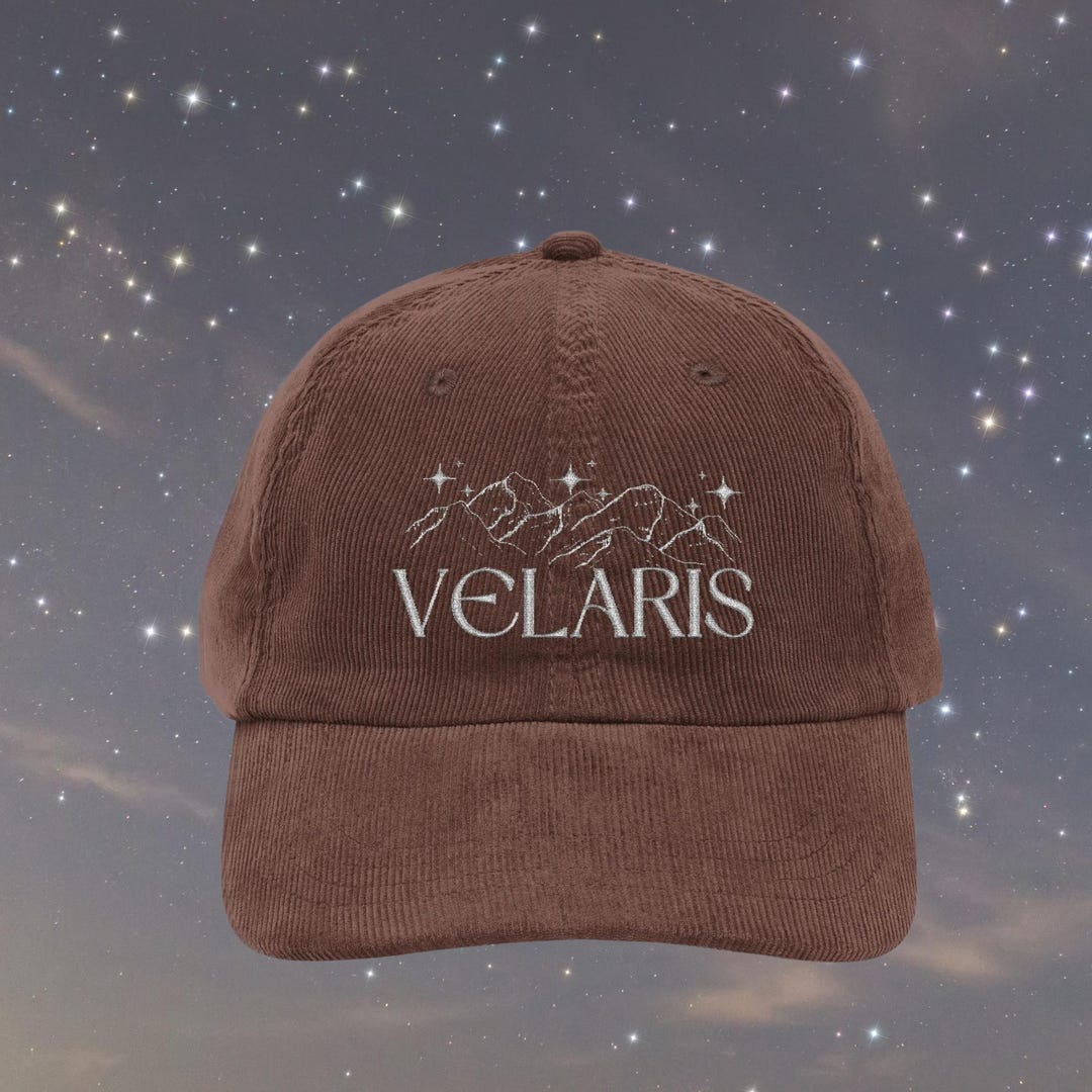 ACOTAR Vintage Corduroy Embroidery Cap SJM LICENSED Merch Night Court ...