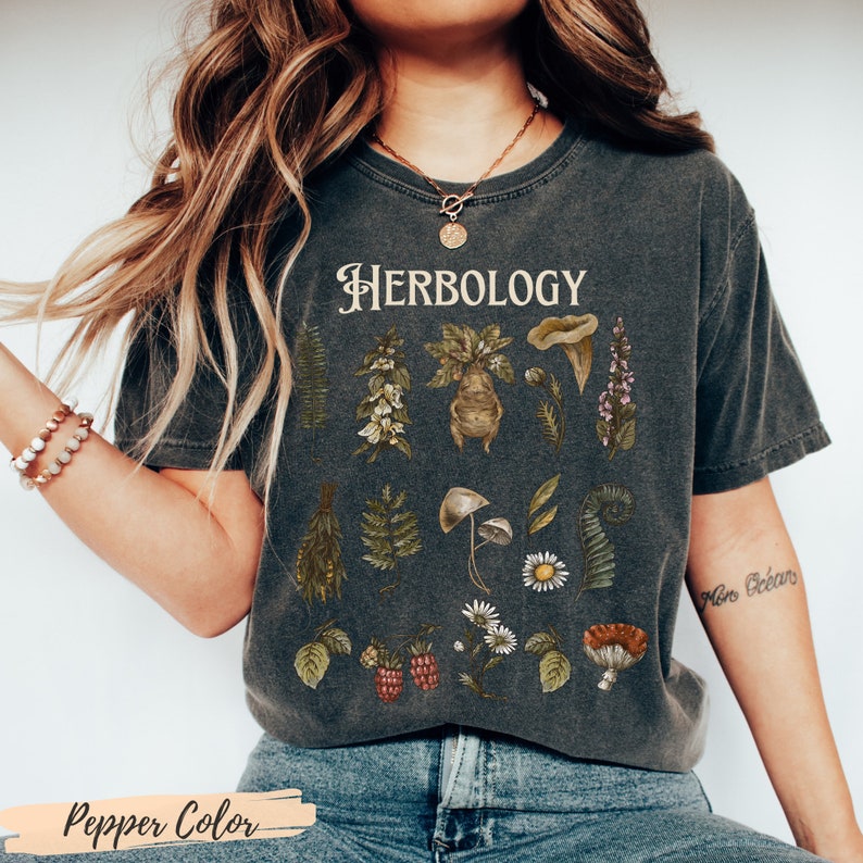 Herbology Comfort Colors Shirt Magic Wizard Plants Tee - Etsy