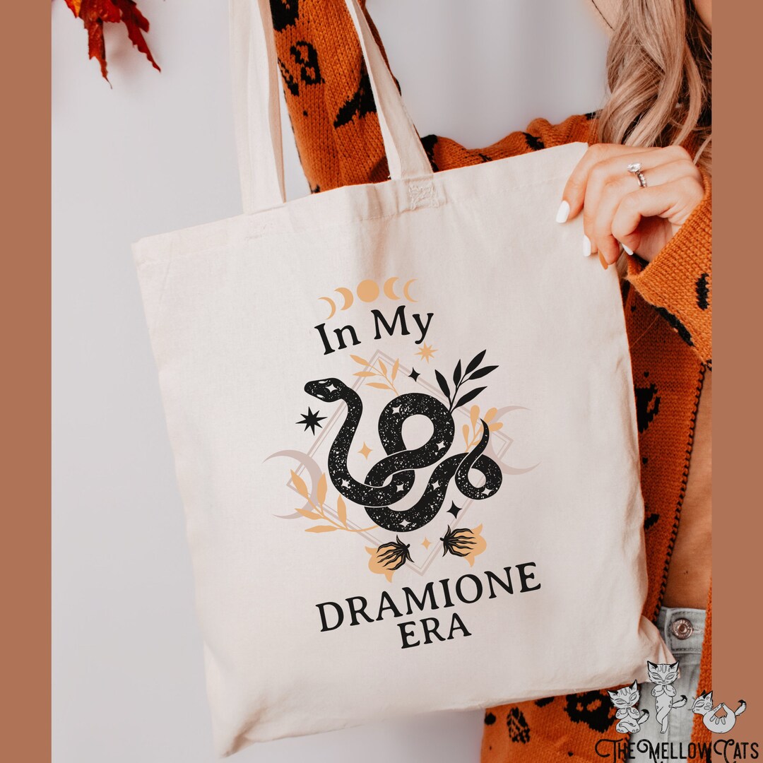 Dramione Cotton Canvas Tote Bag, Manacled Fan Gift, Fanfiction Reading ...