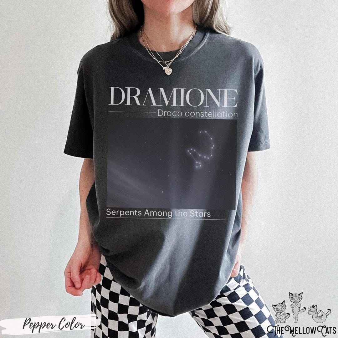Draco Constellation Dramione Manacled Comfort Colors Shirt Wizard ...
