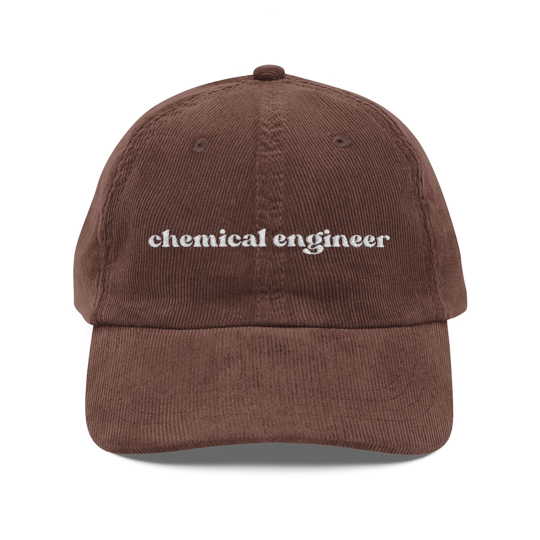 Chemical Engineer Embroidered Hat STEM Gift Corduroy Cap for Engineers ...