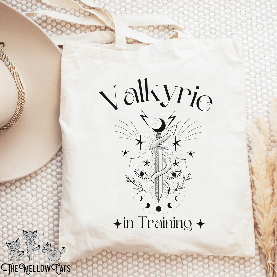 Valkyrie in Training Cotton Canvas Tote Bag, ACOTAR Sarah J Maas SJM ...
