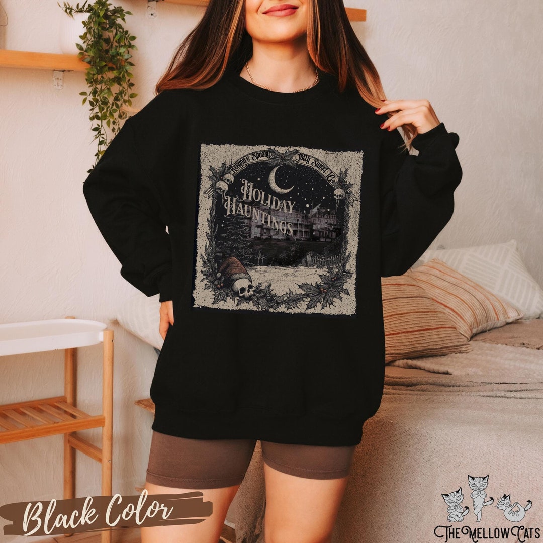 Custom Goth Christmas Sweater, Summoning the Holiday Spirit Sweatshirt ...