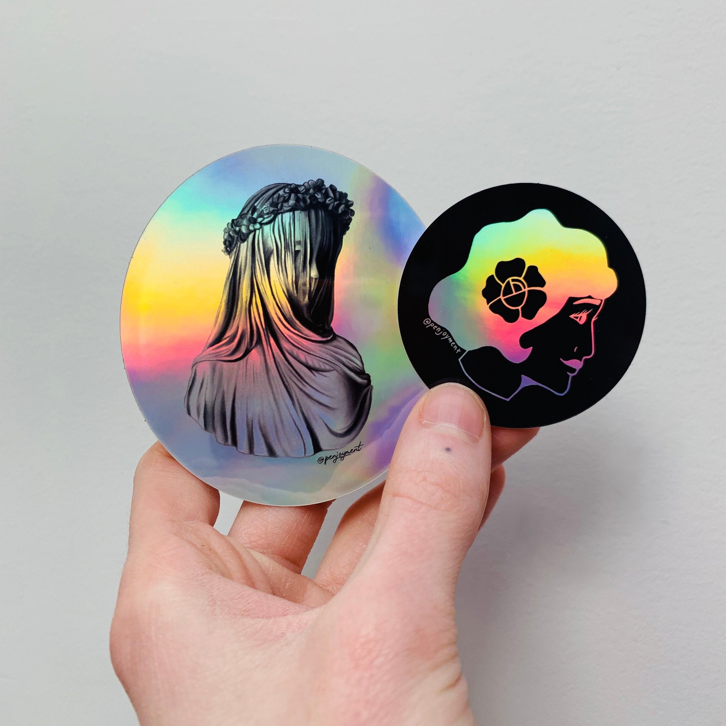 Holographic Waterproof Vinyl Sticker Gift Pack - Etsy