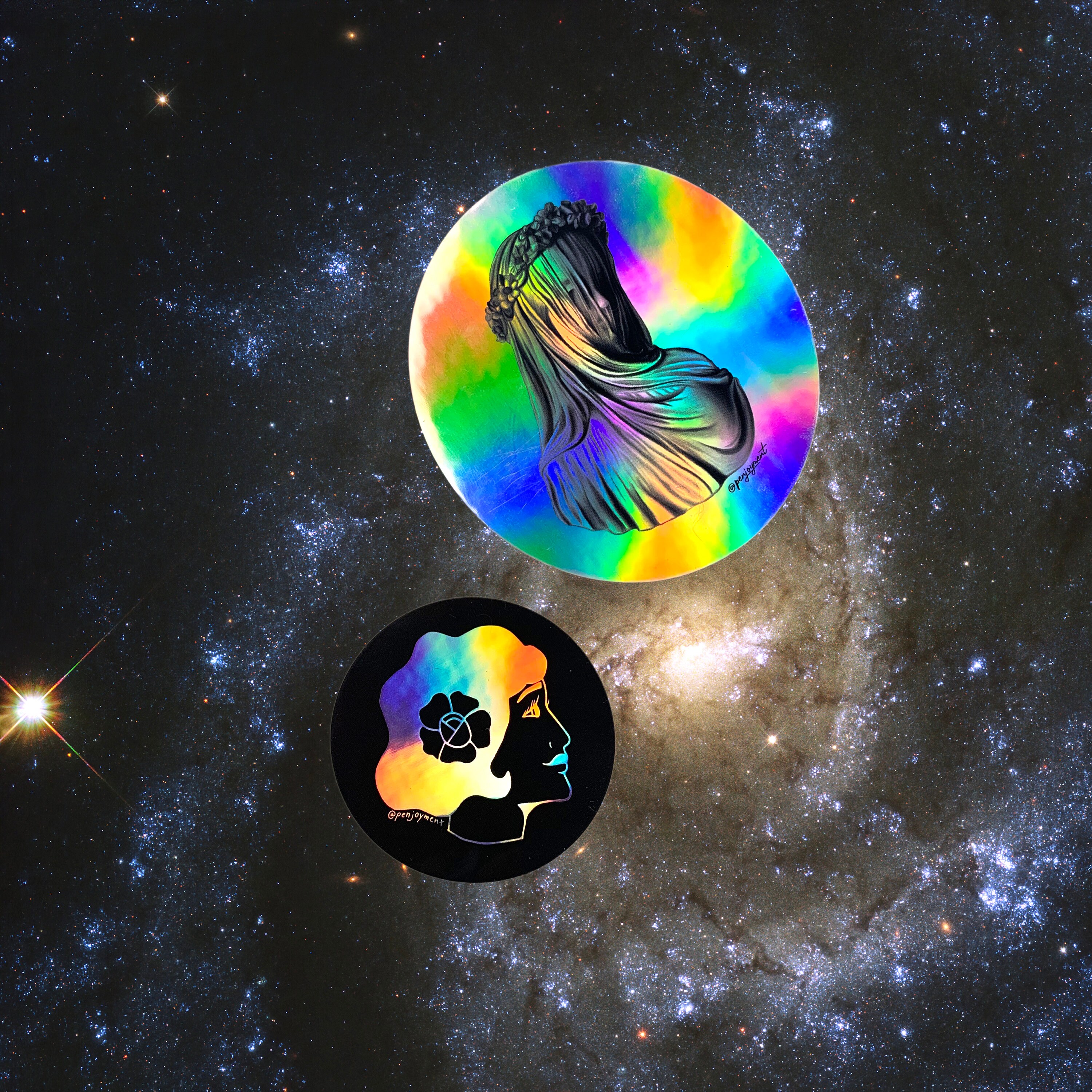 Holographic Waterproof Vinyl Sticker Gift Pack - Etsy