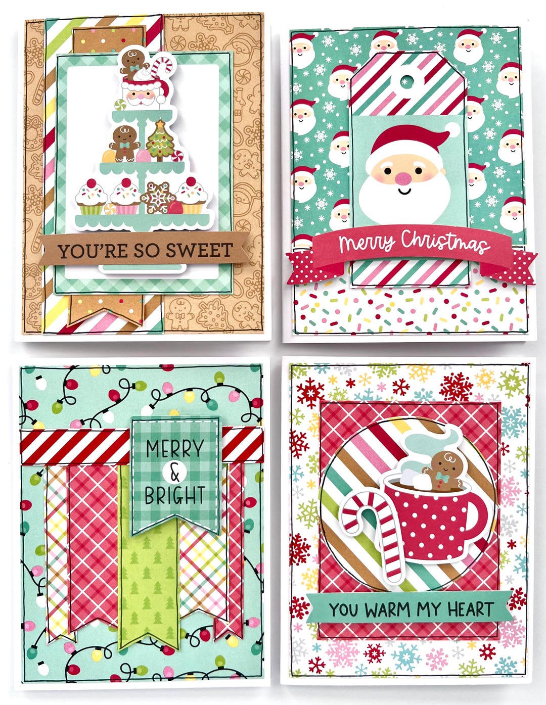 Doodlebug Christmas Cards 24-4 A2 Card Kit - Etsy