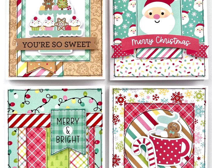 Doodlebug Christmas Cards 24-4 - A2 Card Kit - Etsy