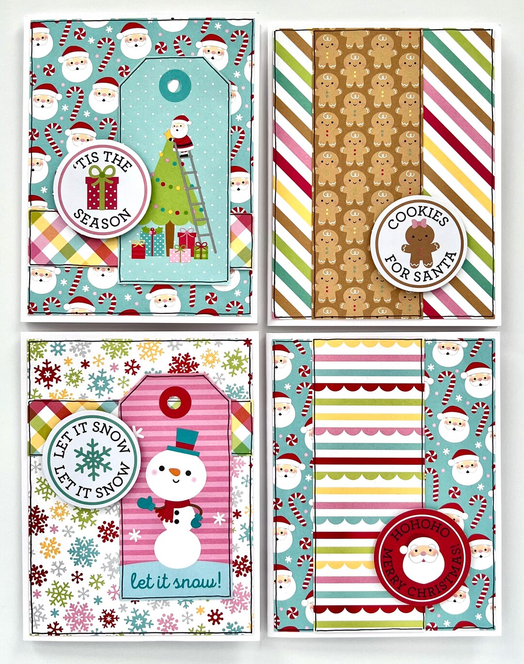 Doodlebug Christmas Cards 24-1 A2 Card Kit - Etsy