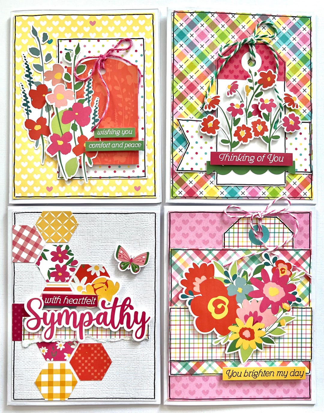 Floral Sympathy Cards 1 A2 Card Kit - Etsy