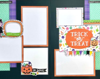 Halloween Trunk or Treat 12x12 Scrapbook Page Kit - Etsy