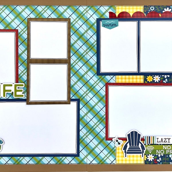 Scrapbook Layout Kits - Etsy