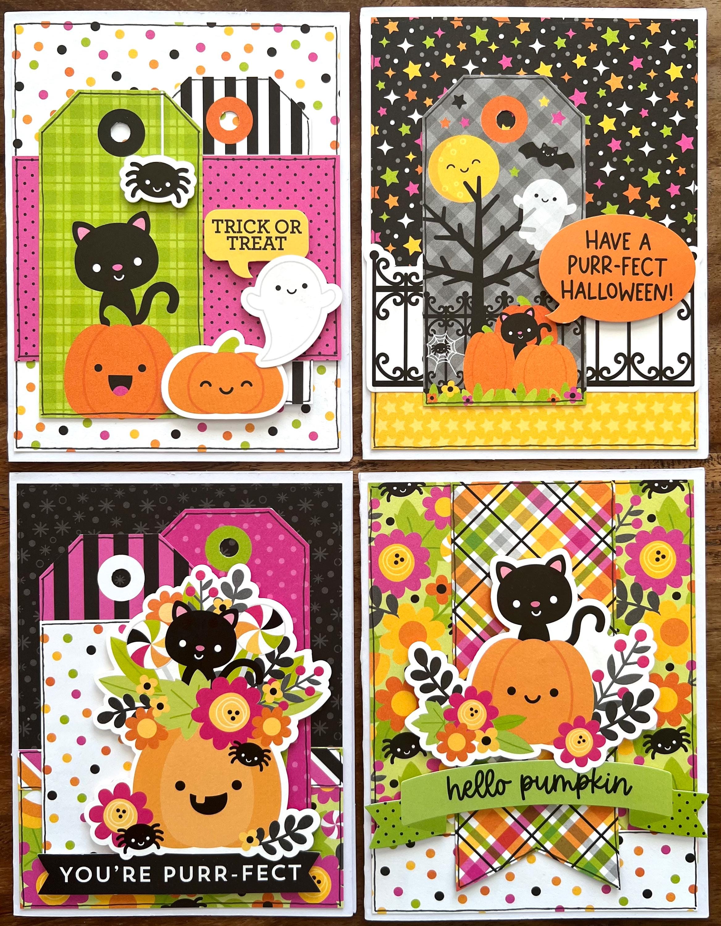 DB Halloween Cards 4 - Precut A2 Card Kit - Etsy