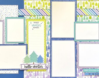 Snow Happy Together 12x12 Scrapbook Page Kit - Etsy