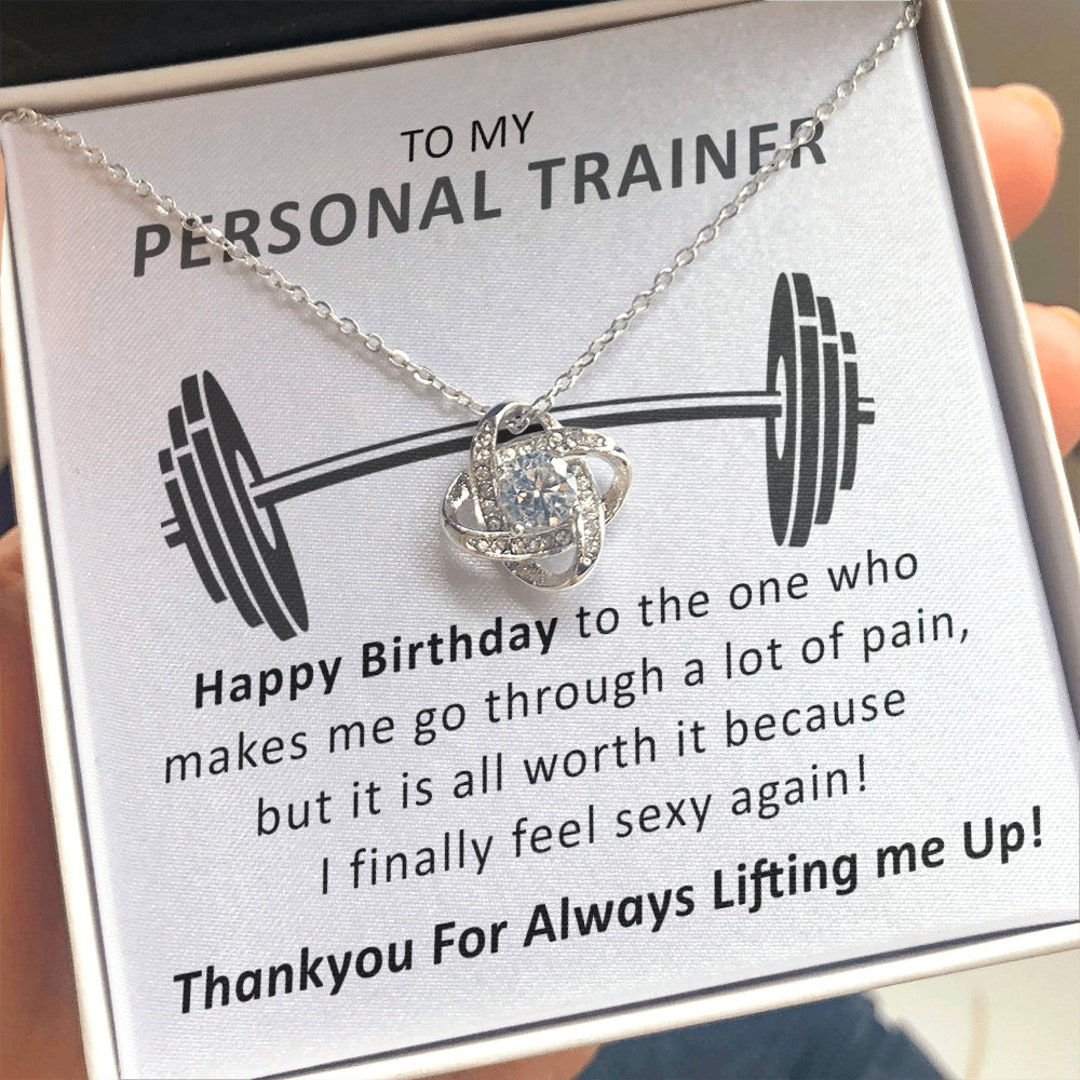 Birthday Gift for Personal Trainer, Necklace for Gym Coach Women, Gym ...