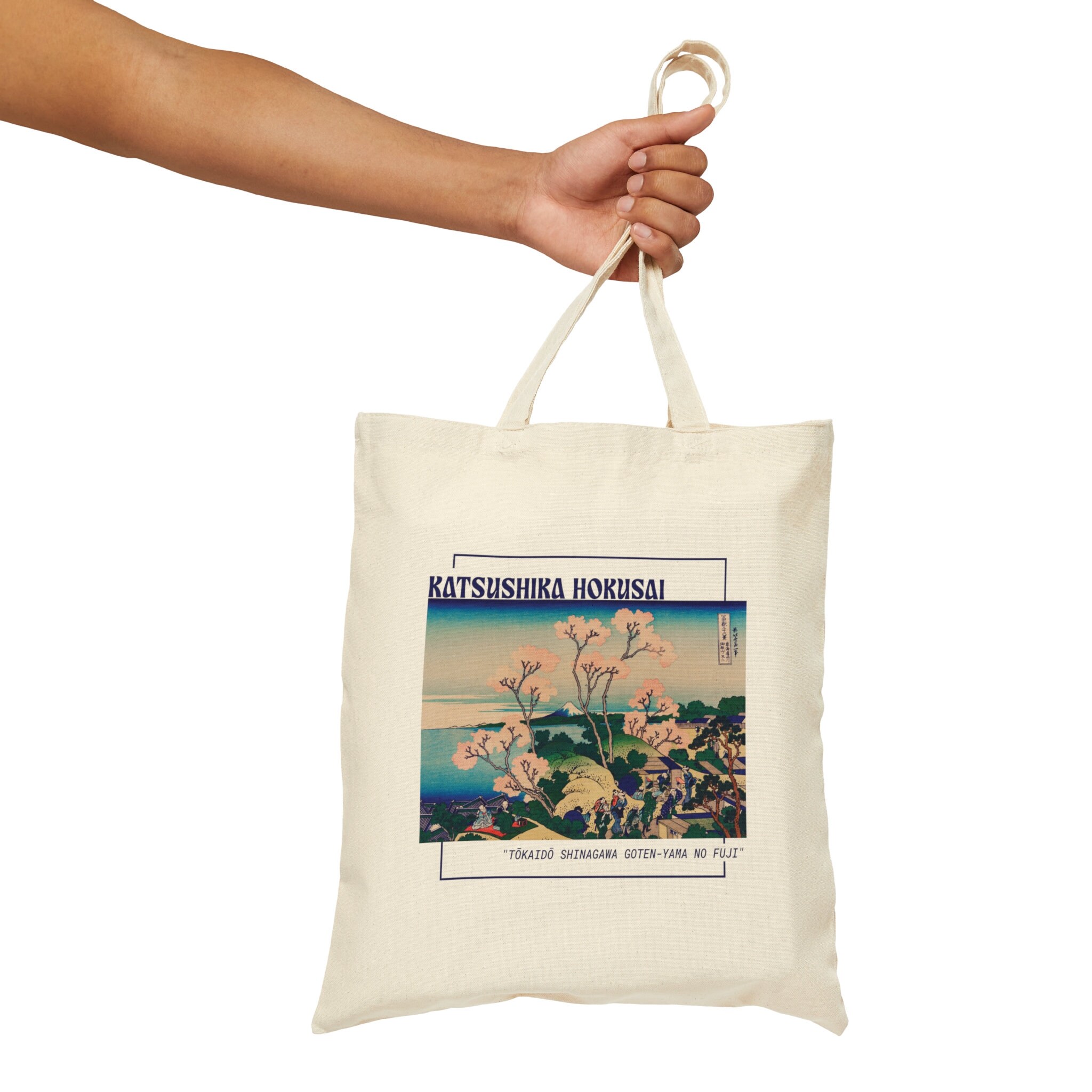 Hokusai Inspired Tote Bag | Fuji From Gotenyama at Shinagawa on the ...