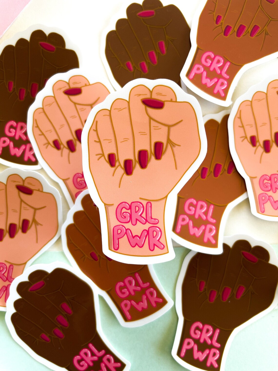 Girl Power Sticker Female Empowerment Sticker Inclusivity - Etsy