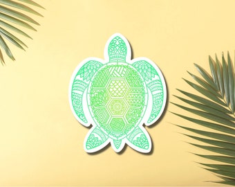 Funny Turtle Sticker, Waterproof Sticker, Turtle, Animal Sticker, Funny ...