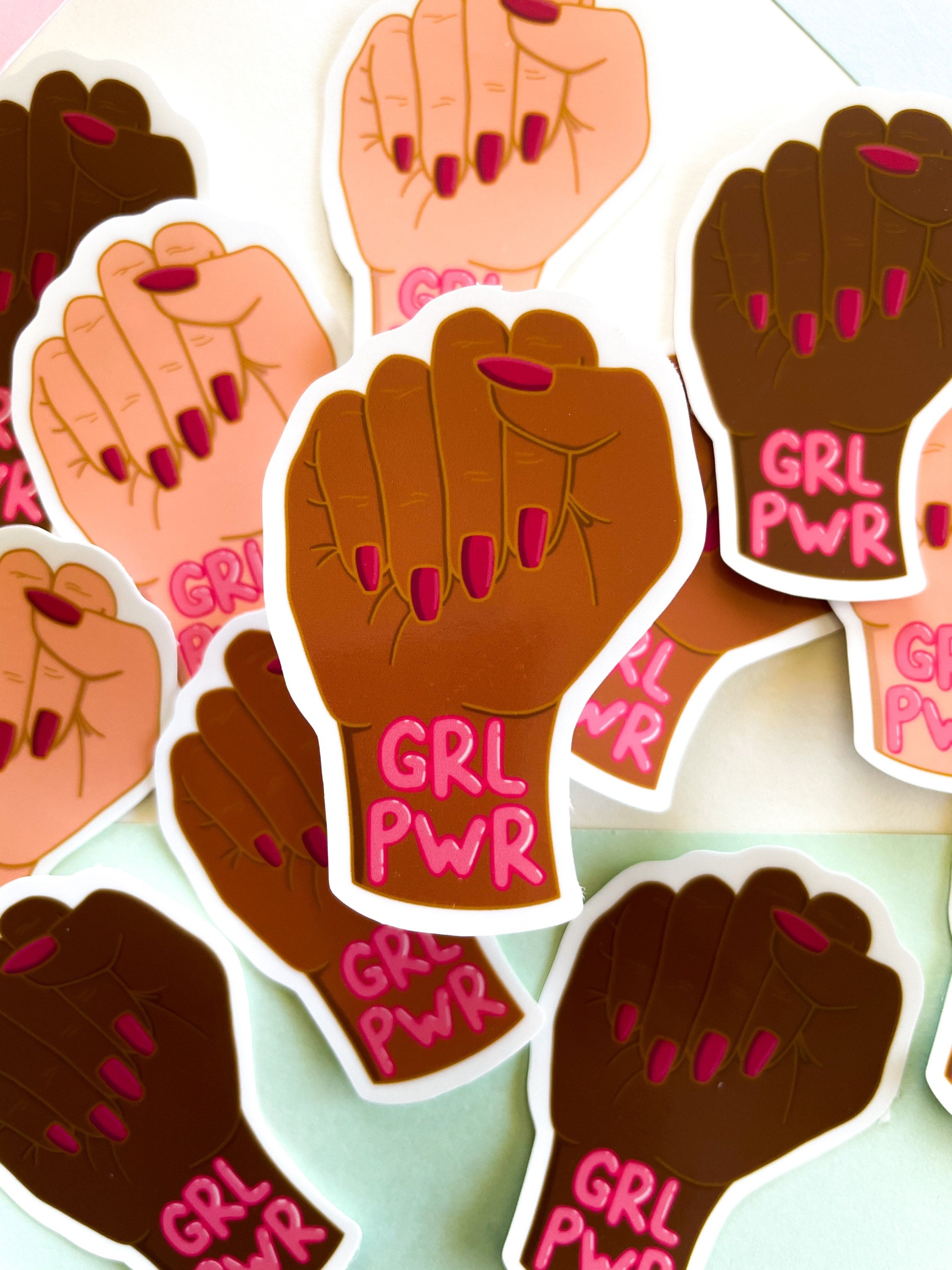 Girl Power Sticker Female Empowerment Sticker Inclusivity - Etsy