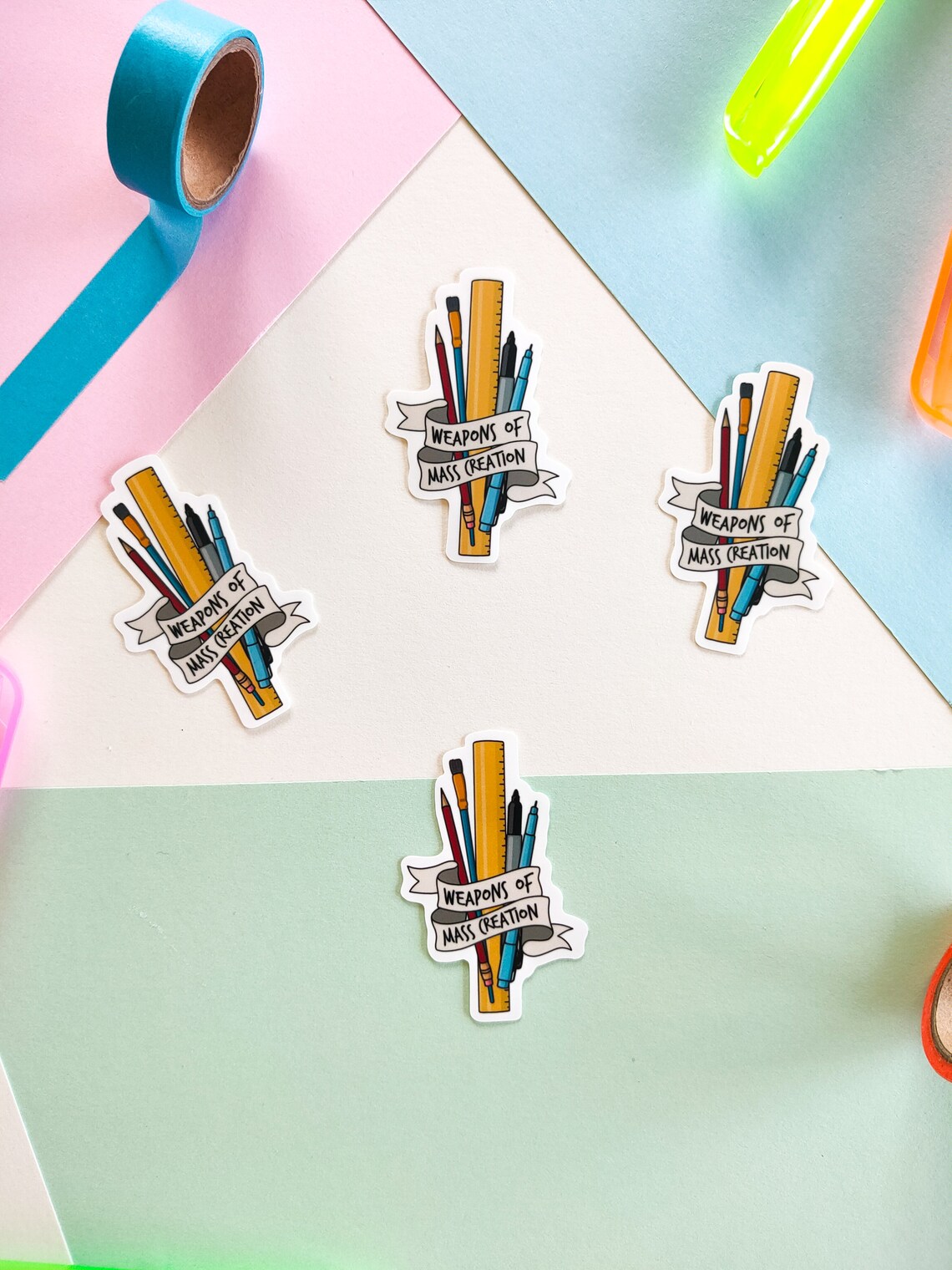 Weapons of Mass Creation Sticker Art Stickers Stickers for - Etsy Australia