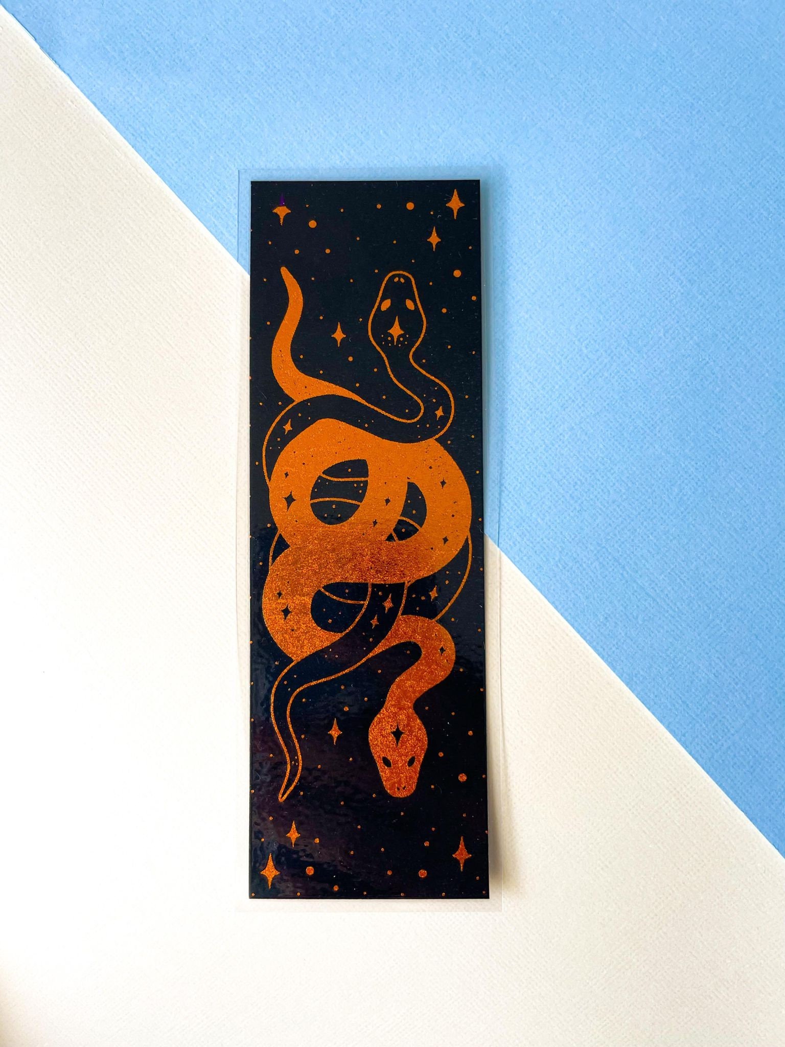 Snake Bookmark Yin and Yang Snakes Bookmark Bookworm - Etsy Denmark