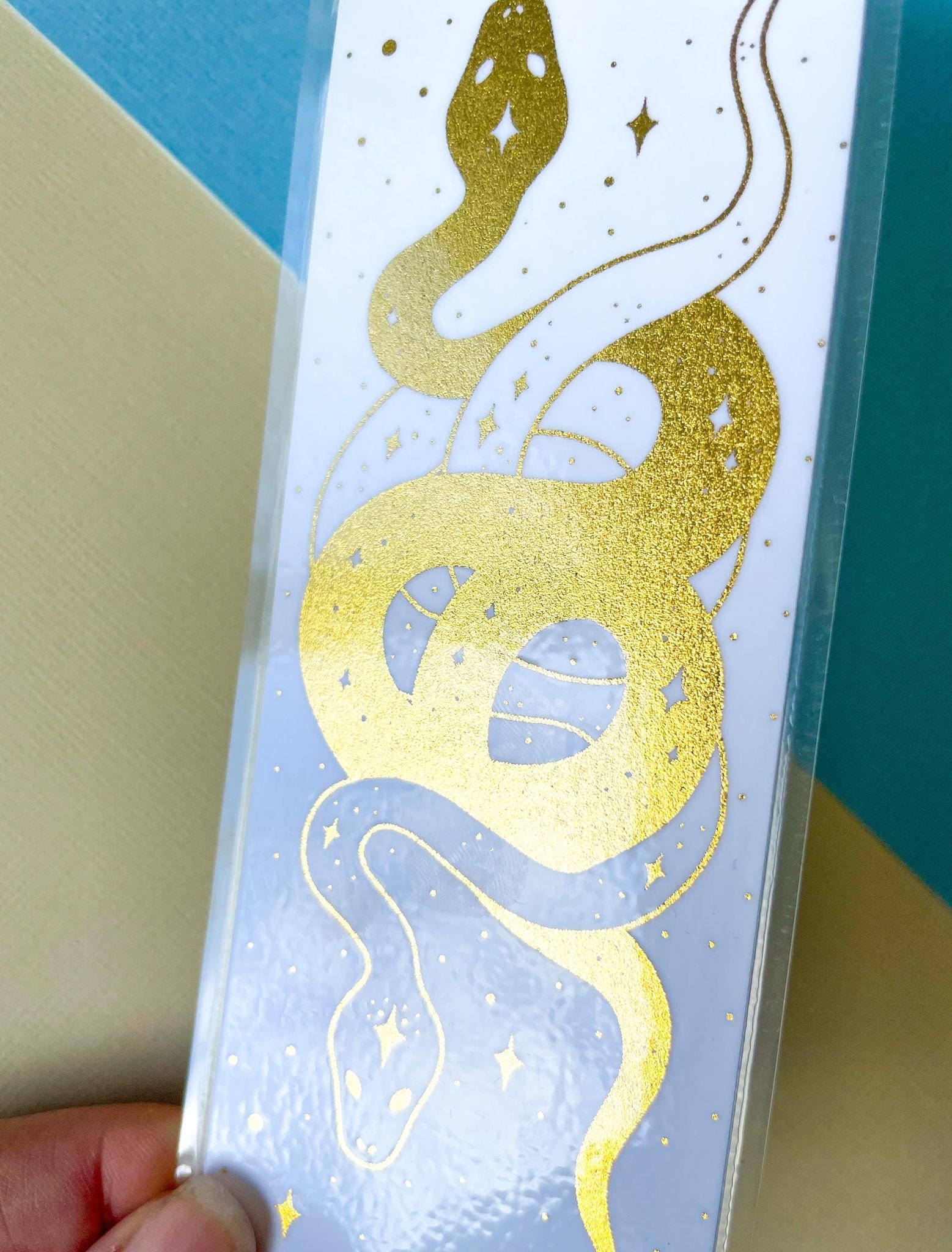 Snake Bookmark Yin and Yang Snakes Bookmark Bookworm - Etsy Denmark